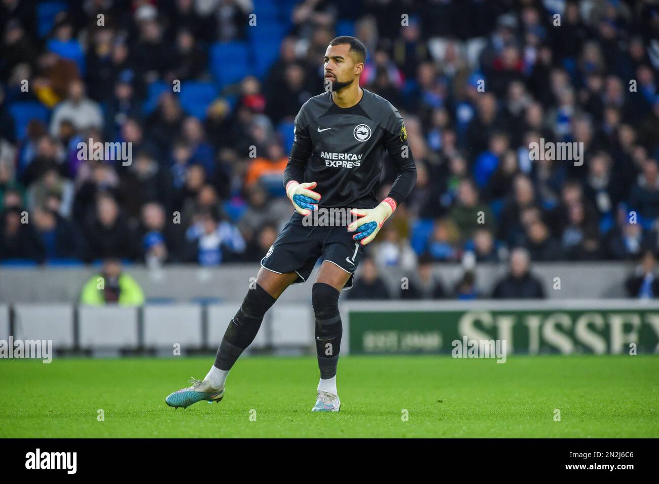 Robert Sanchez of Brighton during the Premier League match between ...