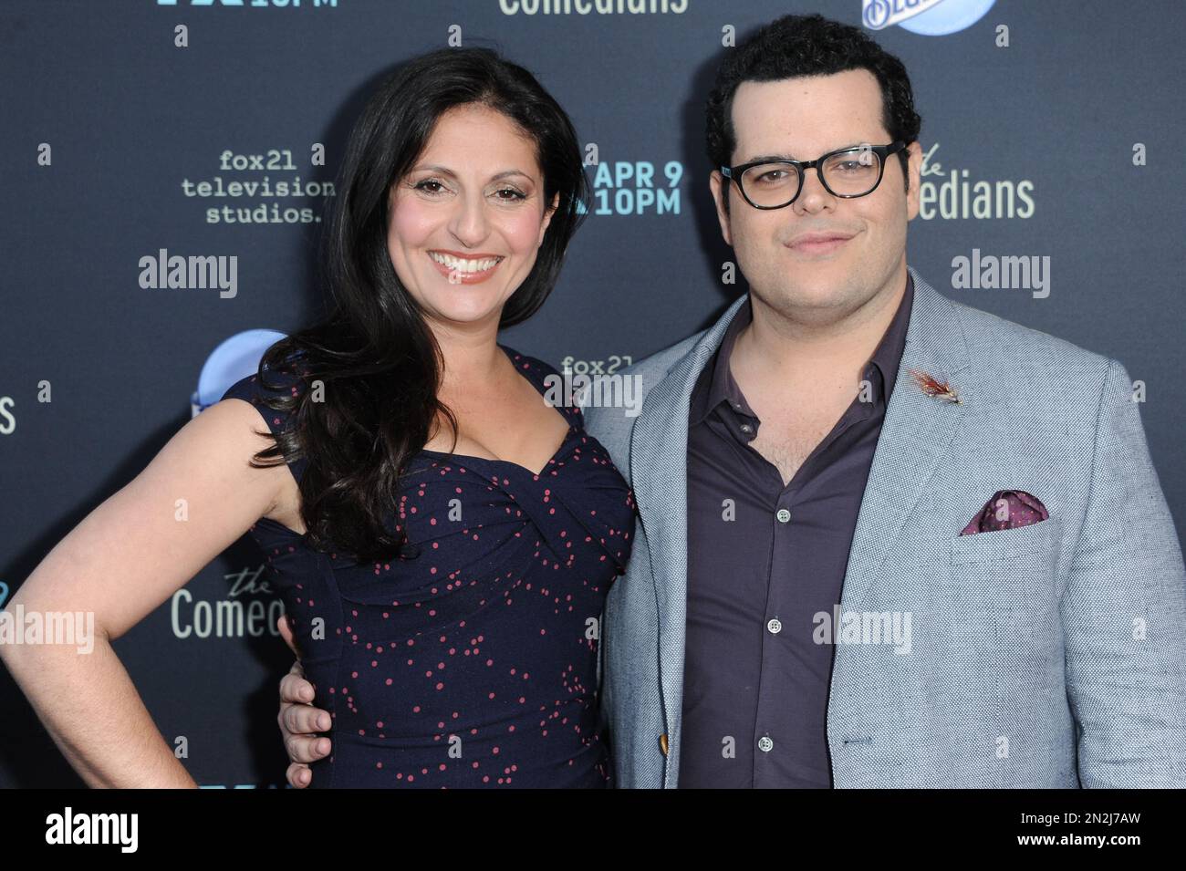 Ida Darvish, left, and Josh Gad arrive at the LA Premiere of FX's "The ...