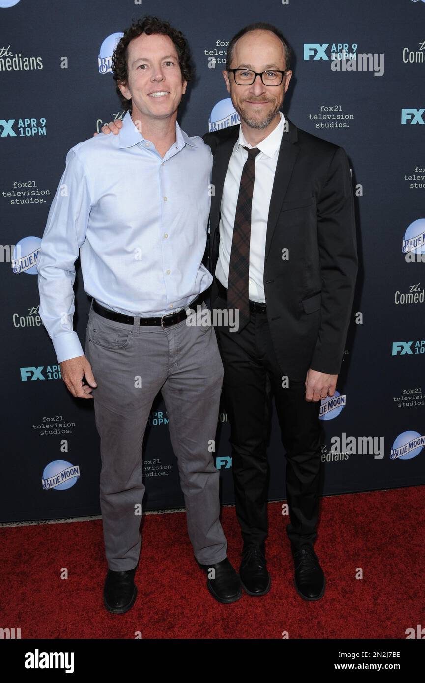 Matt Nix, left, and Ben Wexler arrive at the LA Premiere of FX's "The ...