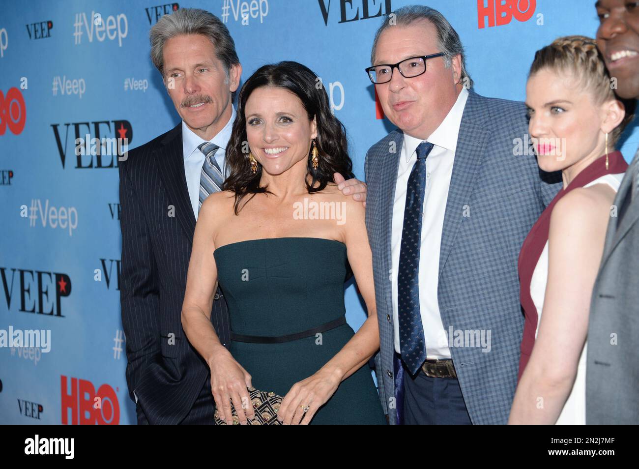 Cast members, from left, Gary Cole, Julia Louis-Dreyfus, Kevin Dunn and ...