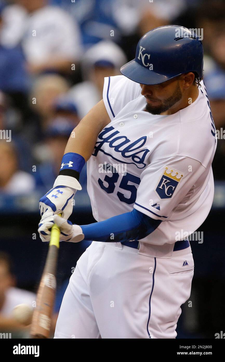 Kansas City Royals first baseman Eric Hosmer (35) during a baseball ...