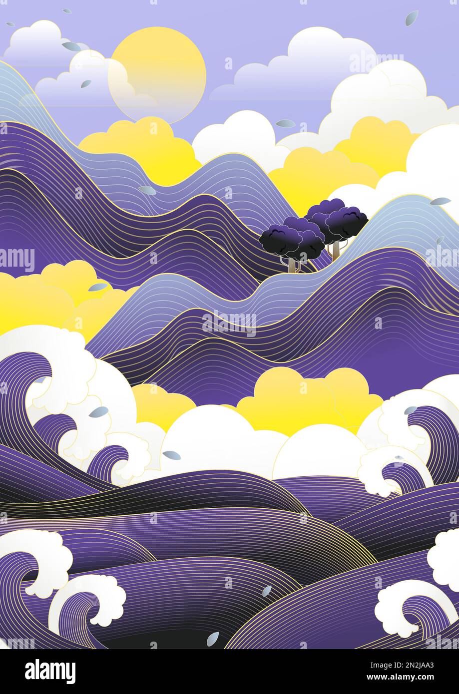 Traditional chinese drawing of storm hi-res stock photography and ...