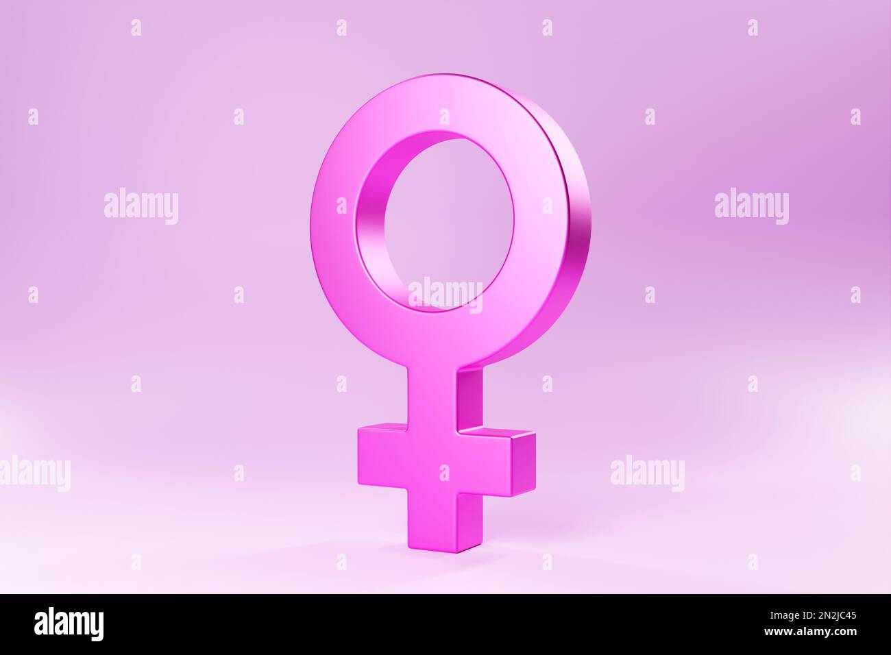 Abstract background with female symbol, 3D illustration Stock Photo - Alamy