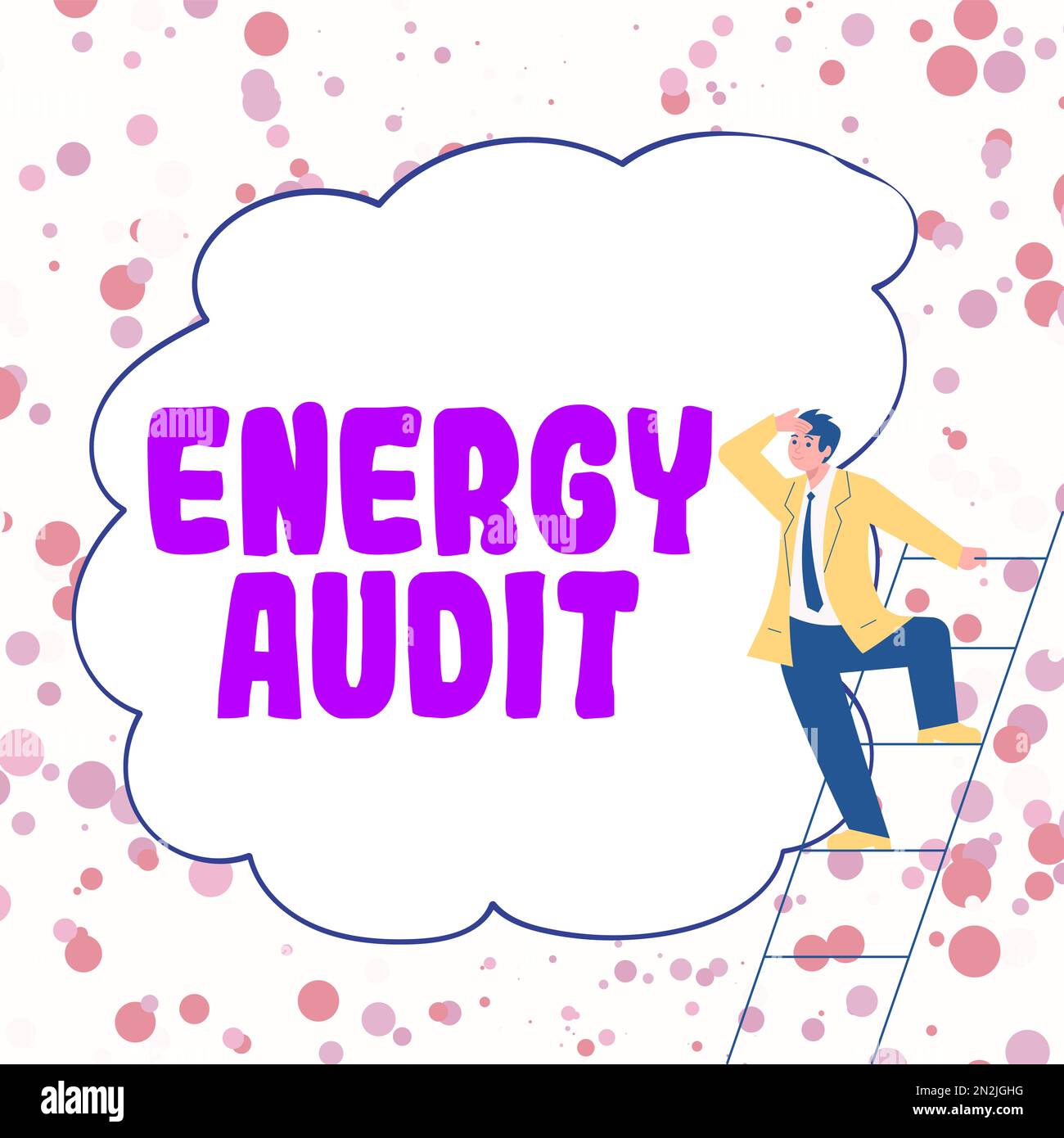 Text sign showing Energy Audit. Business overview assessment of the ...