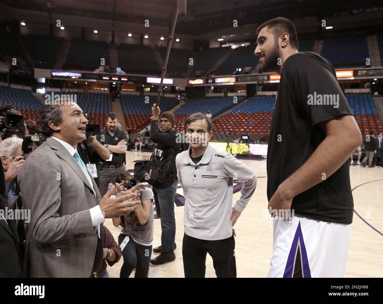 Rep. Ami Bera, .eft, D-Calif., and Sacramento Kings majority owner ...