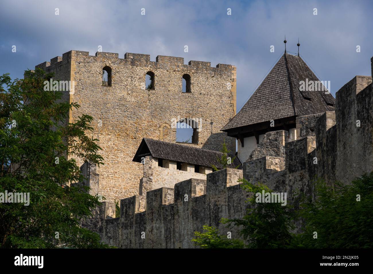 The Celje Castle (Celjski grad) in Slovenia, medieval fortress ...