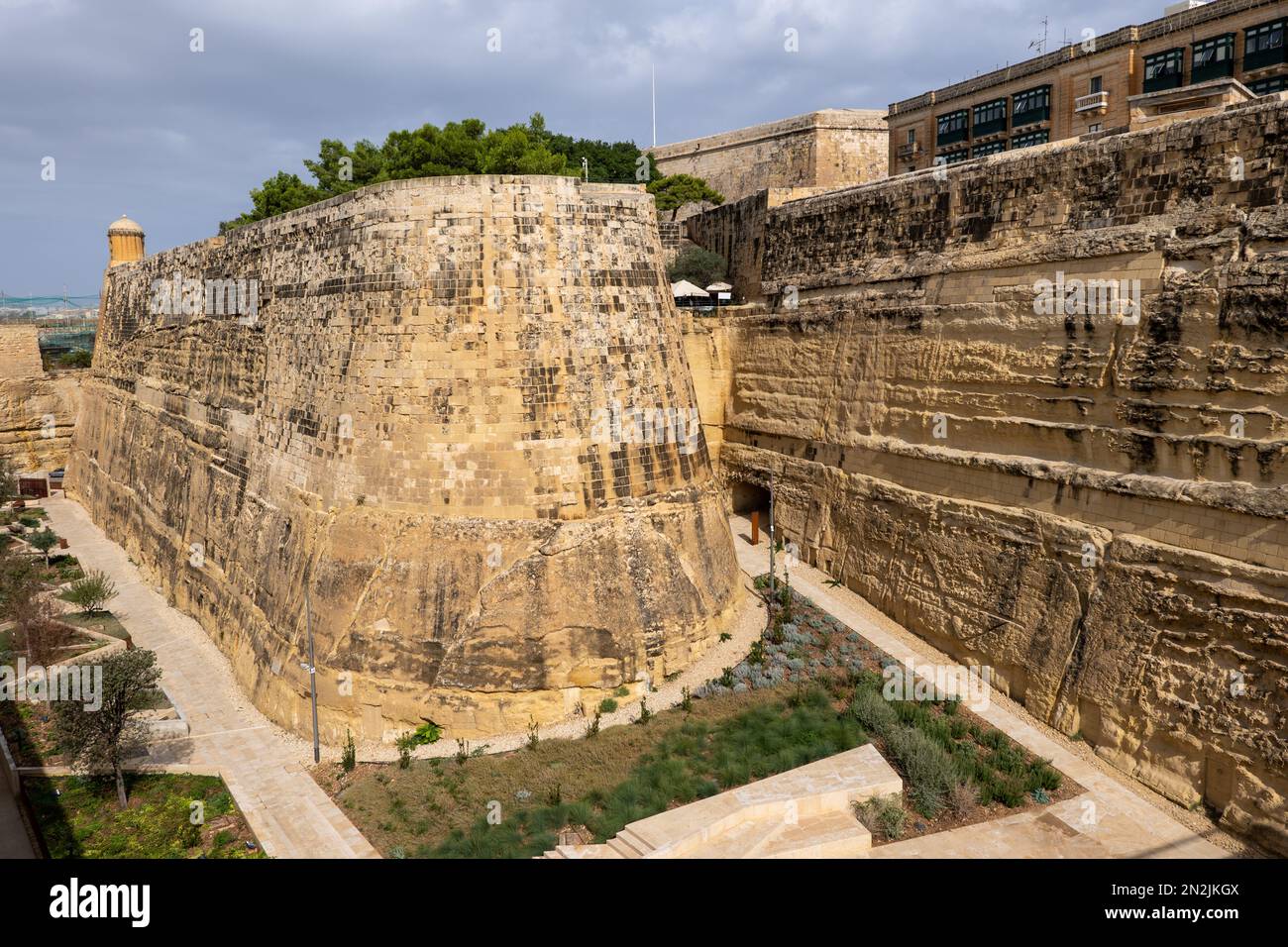 St. John Bastion and Cavalier in Valletta, Malta, 16th century ...