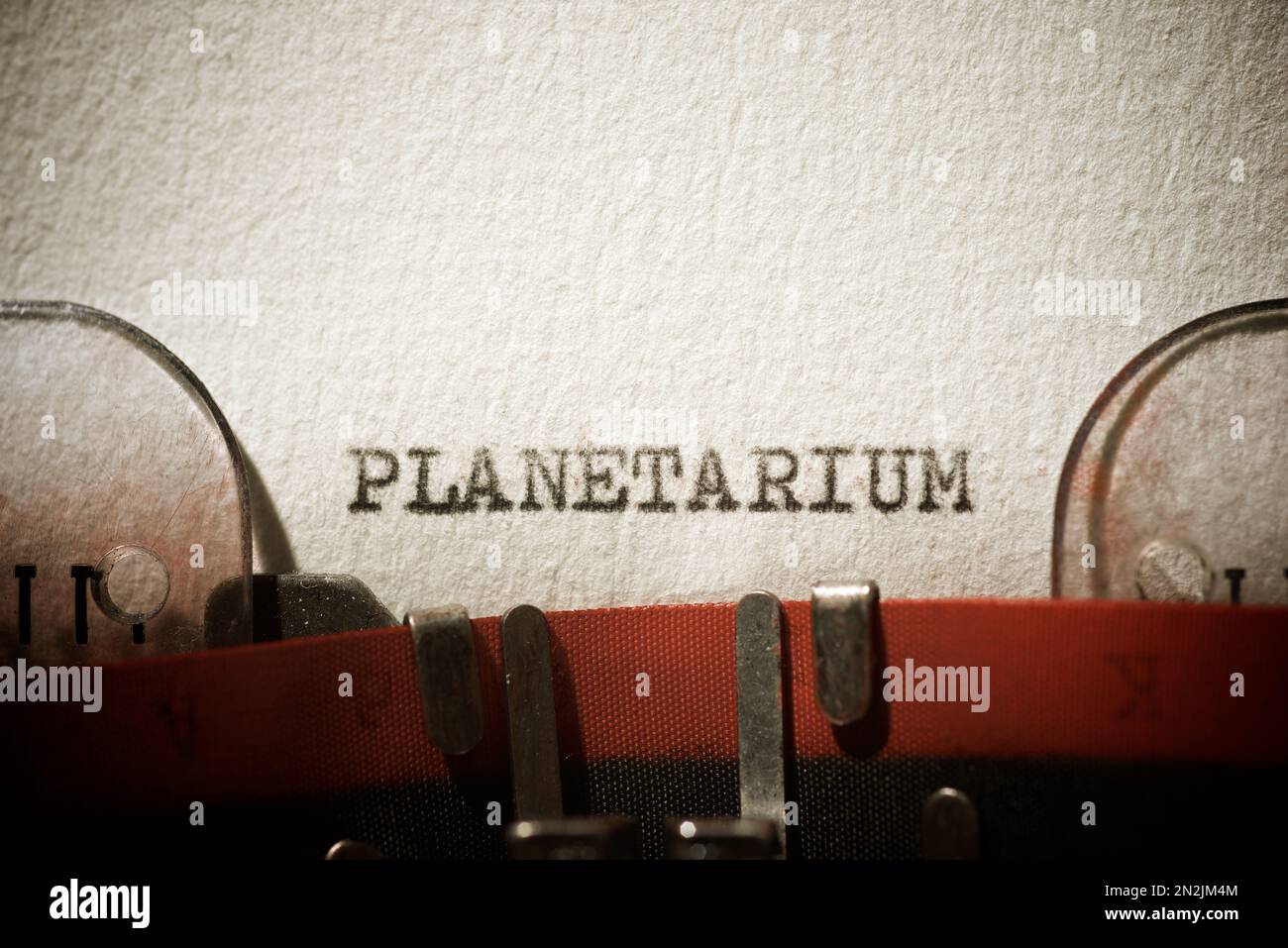 Planetarium word written with a typewriter Stock Photo - Alamy