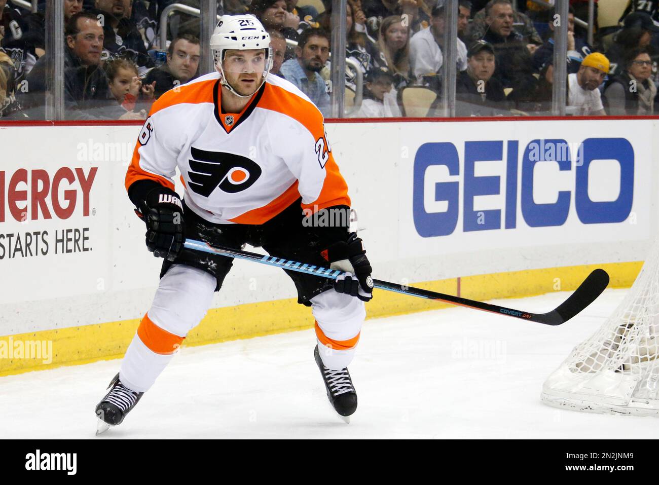 Philadelphia Flyers' Zac Rinaldo (36) skates during the third period of ...