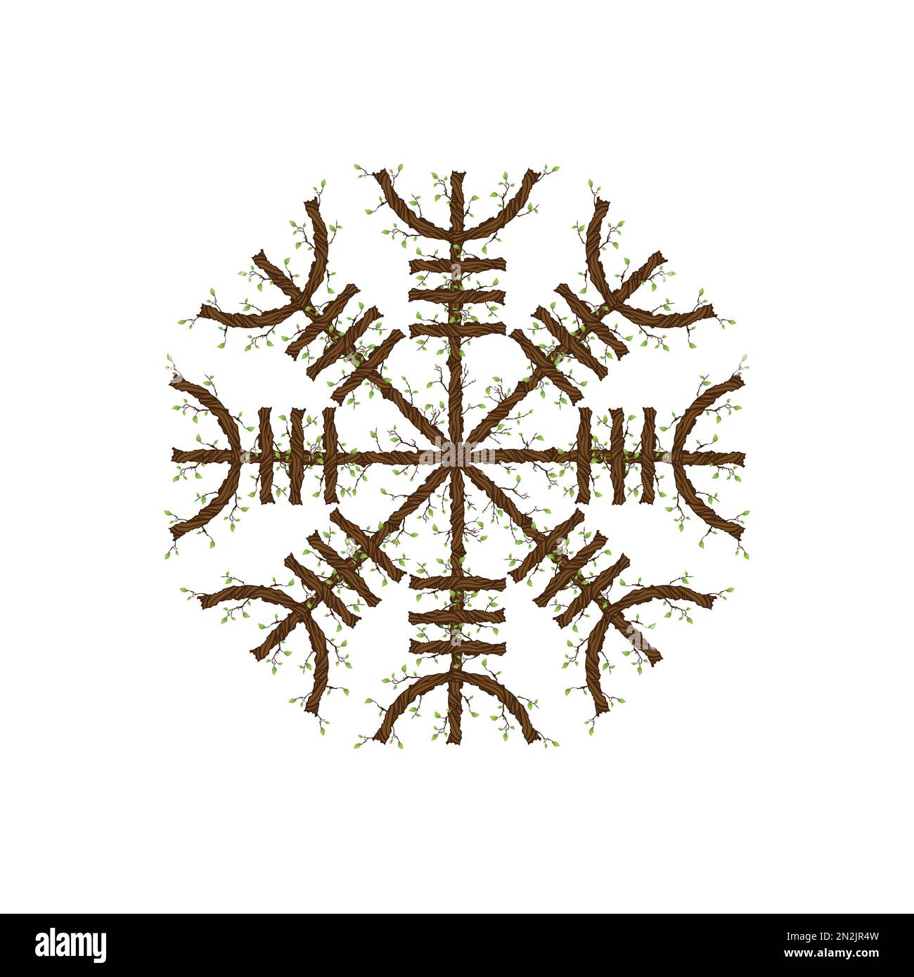 Norse viking helm of Awe wooden sign Stock Vector Image & Art - Alamy