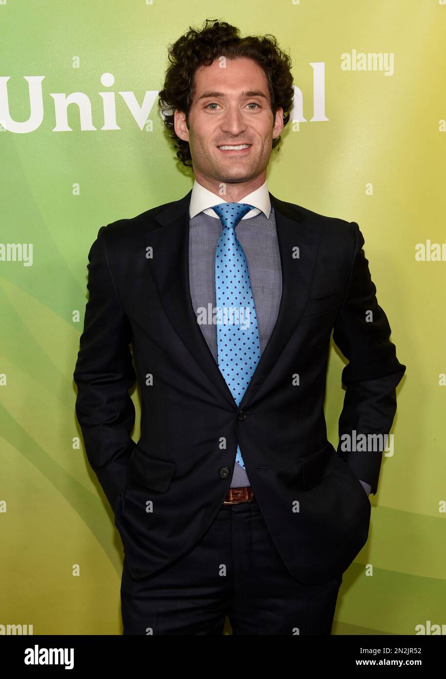 Justin Fichelson arrives at the NBC Universal Summer Press Day at The ...