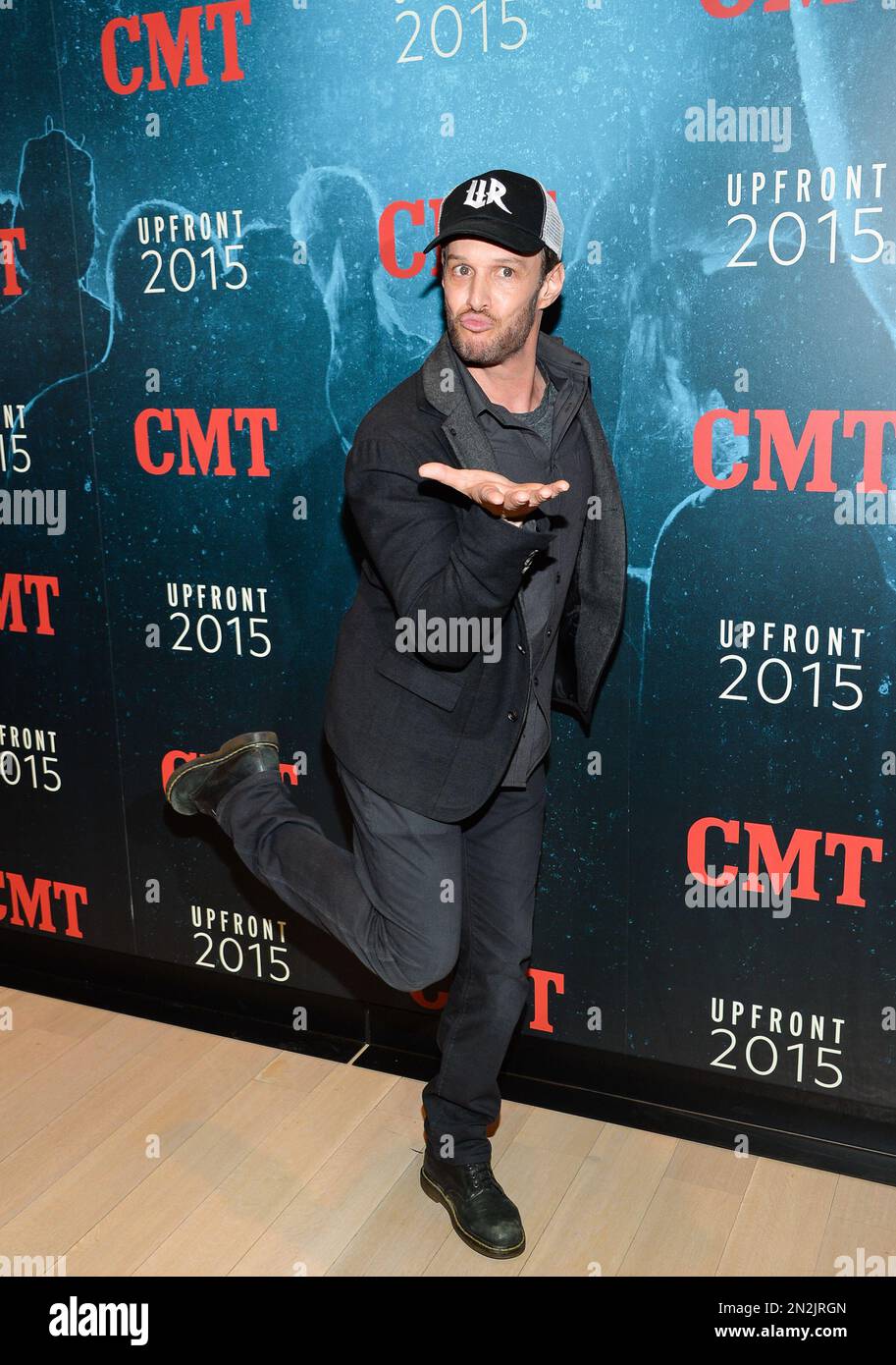 Comedian Josh Wolf attends the 2015 CMT Upfront event at the ...