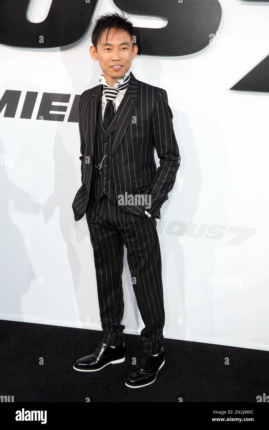 James Wan arrives at the premiere of "Furious 7" at the TCL Chinese ...