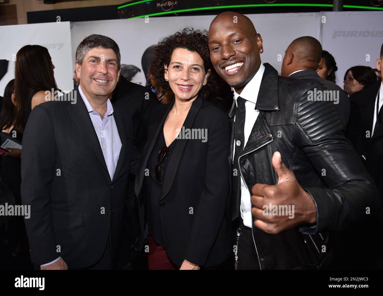 Jeff Shell, chairman of Universal Filmed Entertainment Group, from left ...