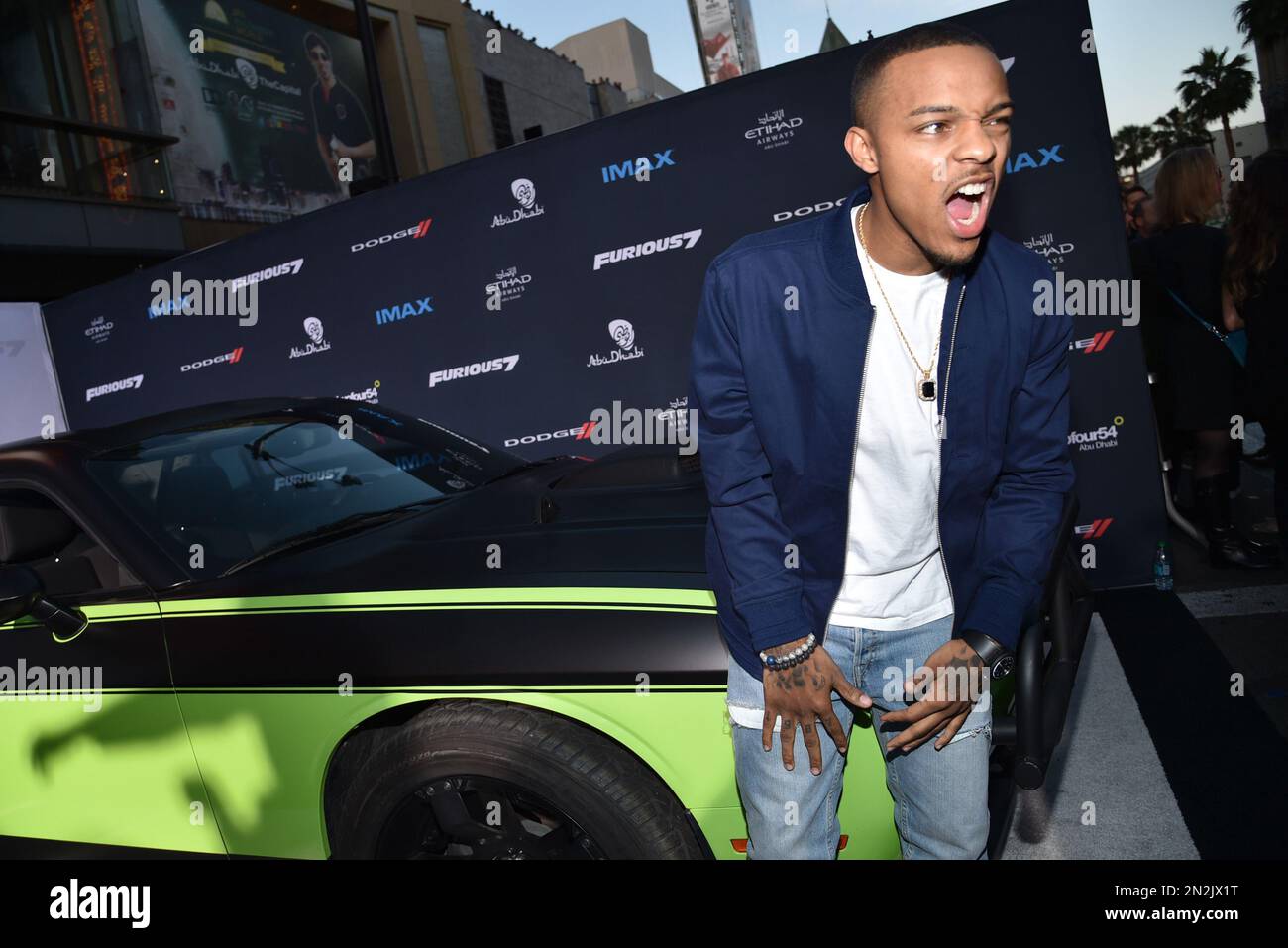 Shad Moss arrives at the premiere of "Furious 7" at the TCL Chinese ...