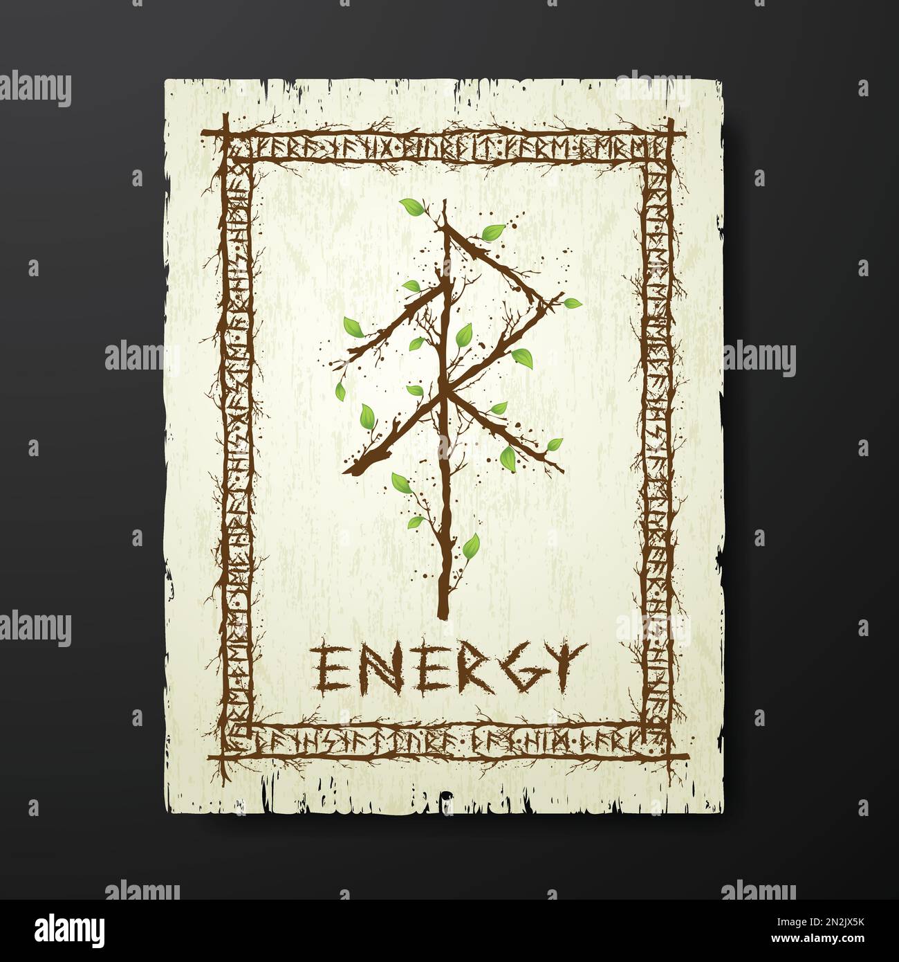 Rune tree Stock Vector Images - Alamy