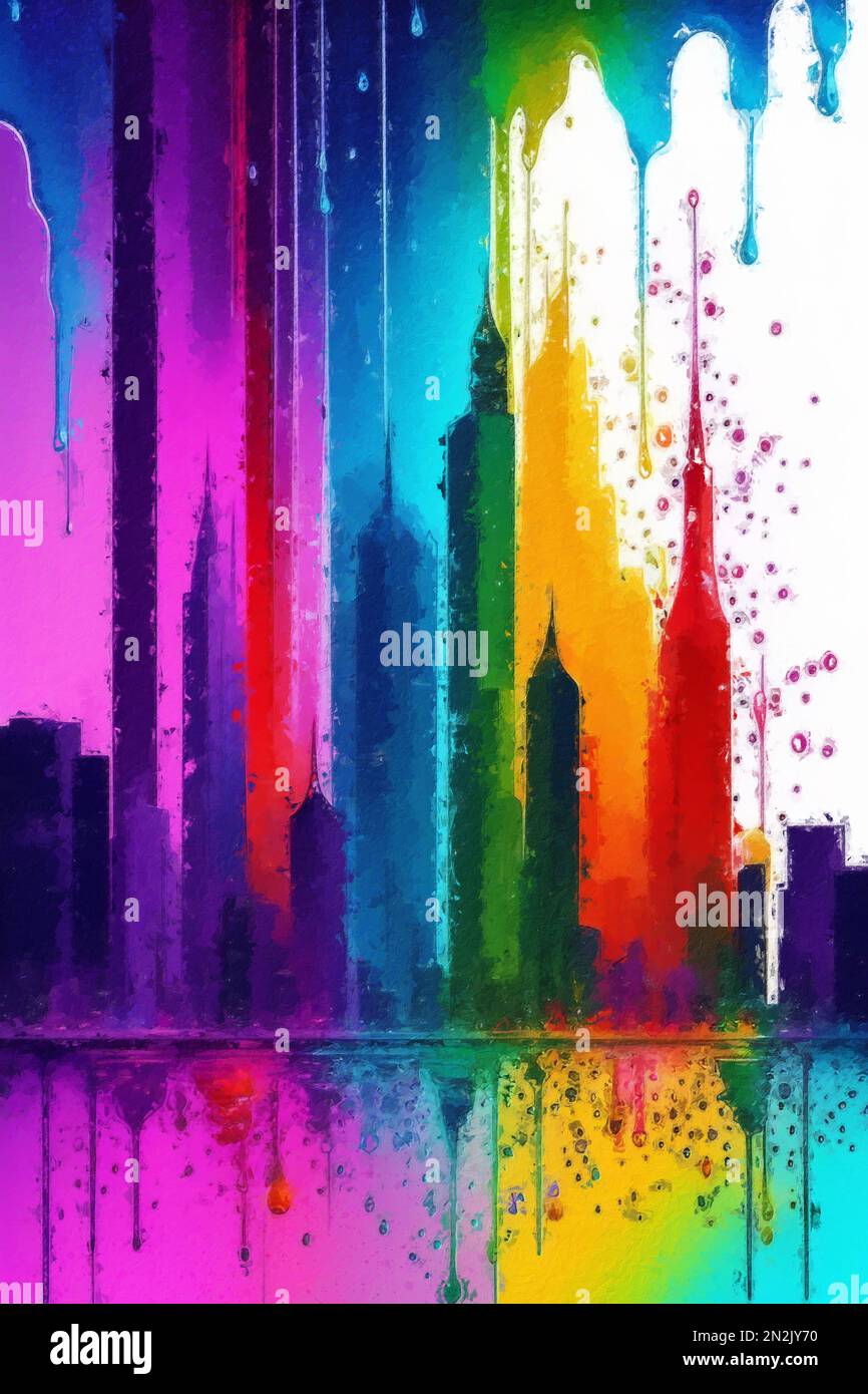 Dripping oil painting hi-res stock photography and images - Alamy