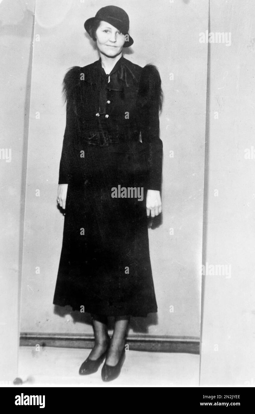 Kathryn Kelly, wife of gangster Machine Gun Kelly, is pictured in an ...