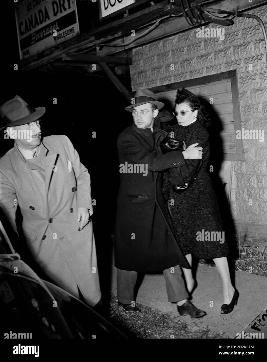 Betty Buchalter, wife of Louis "Lepke" Buchalter, and her adopted son ...