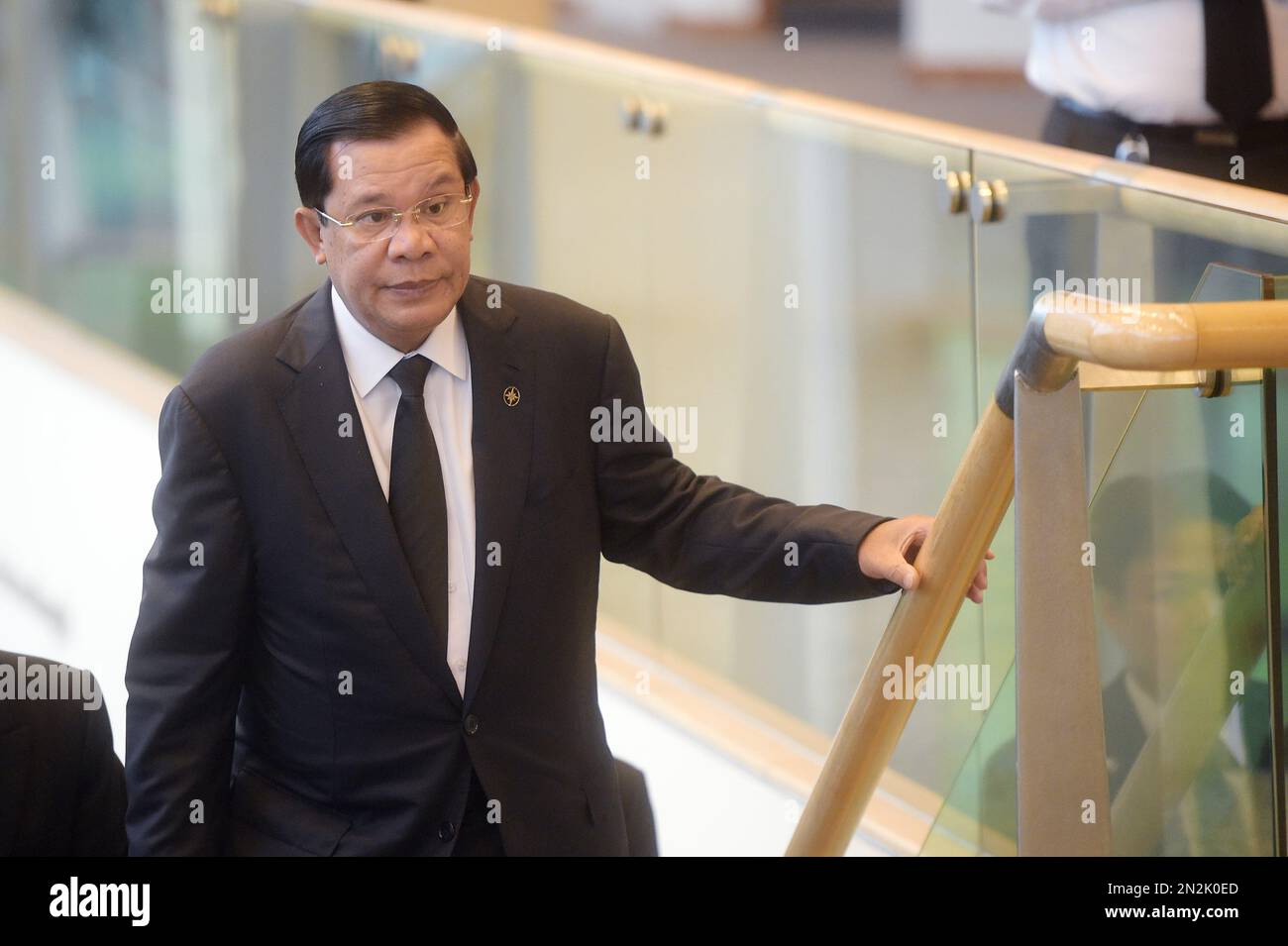 In this Sunday, March 29, 2015, photo, Cambodia's Prime Minister Hun ...
