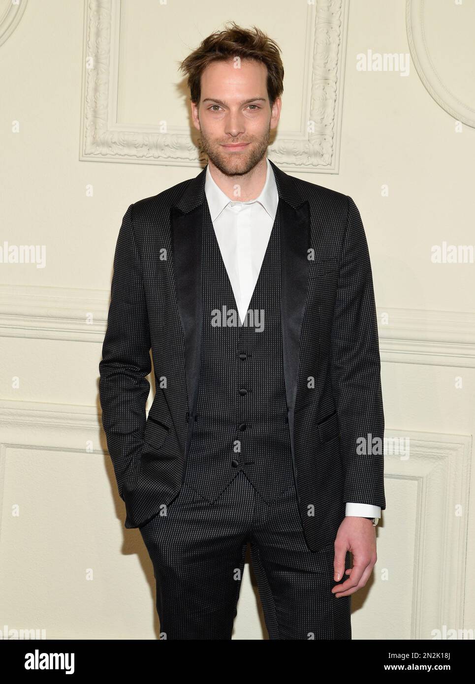 Andy Gillet arrives at the CHANEL Paris-Salzburg 2014/15 Metiers d’Art ...