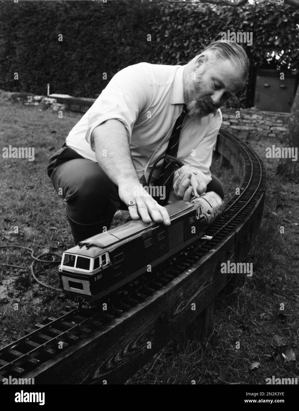 Robert A. Symes-Shutzmann, a BBC producer, stands like Gulliver in his ...