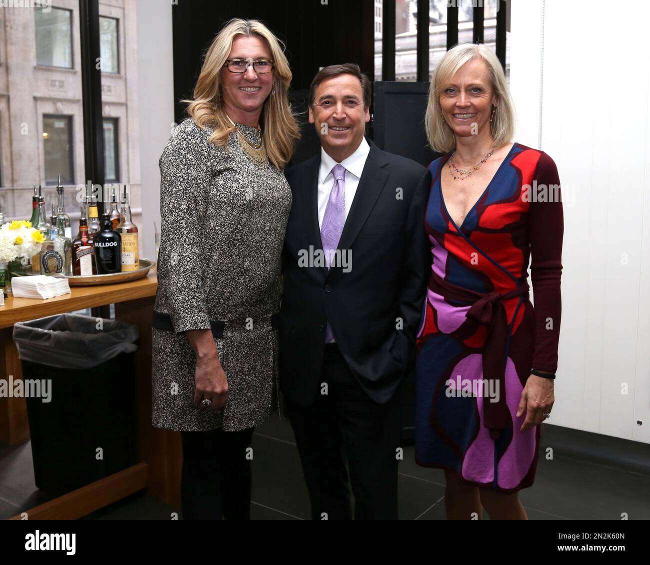 From left, A+E CEO Nancy Dubuc, CEO Horizon Media, Bill Koenigsberg and ...