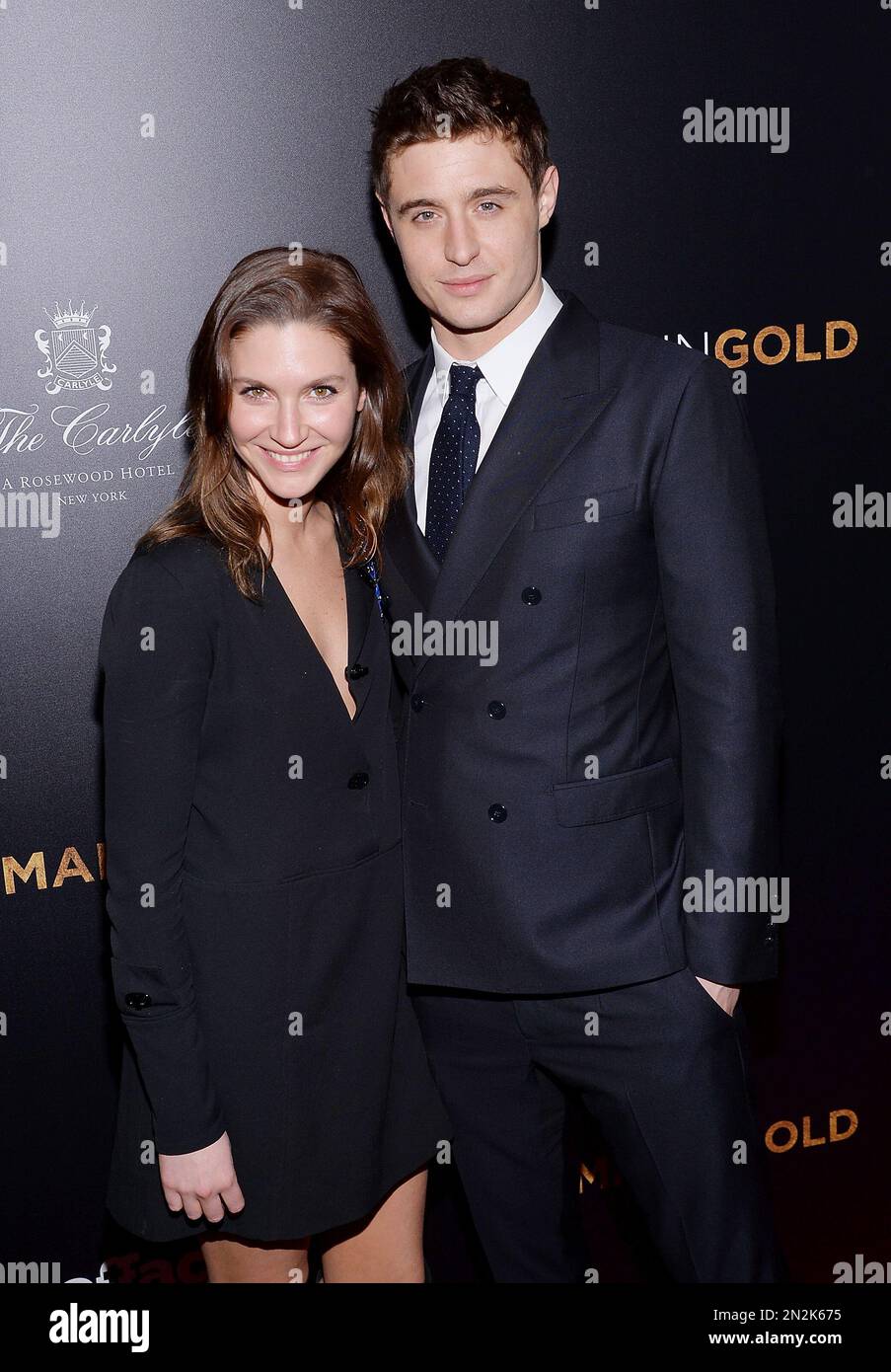 Actor Max Irons and girlfriend Sophie Pera attend the premiere of ...