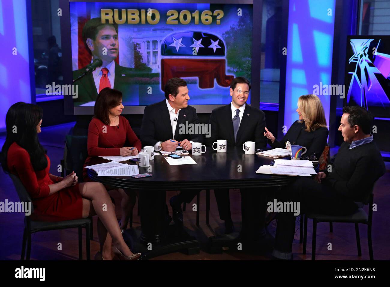 Fox News Channel co-hosts Kimberly Guilfoyle, Julie Roginsky, Eric ...