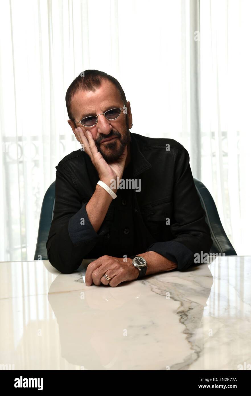 Ringo Starr poses for a portrait at The London Hotel on Monday, March ...