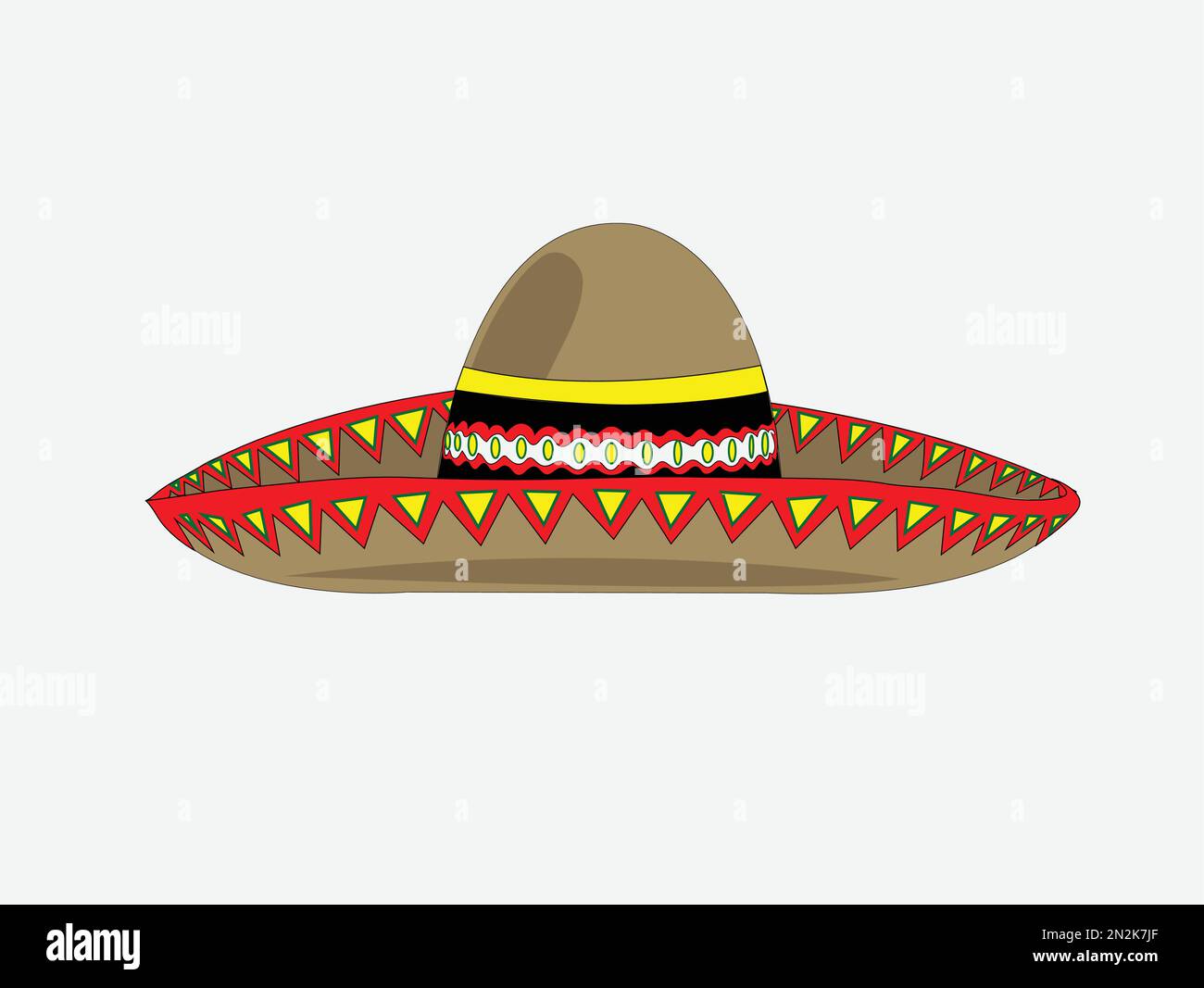 Sombrero hat vector illustration on white background Stock Vector Image ...