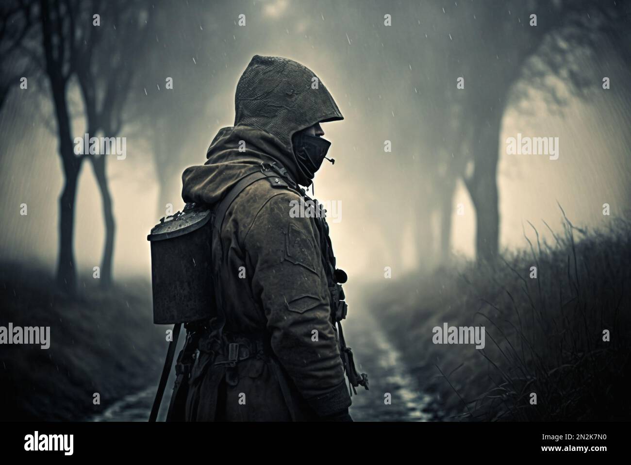 Lonely tired soldier hi-res stock photography and images - Alamy