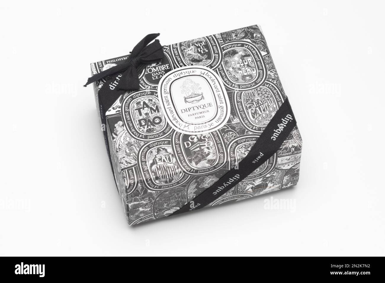 A Diptyque gift box Stock Photo - Alamy