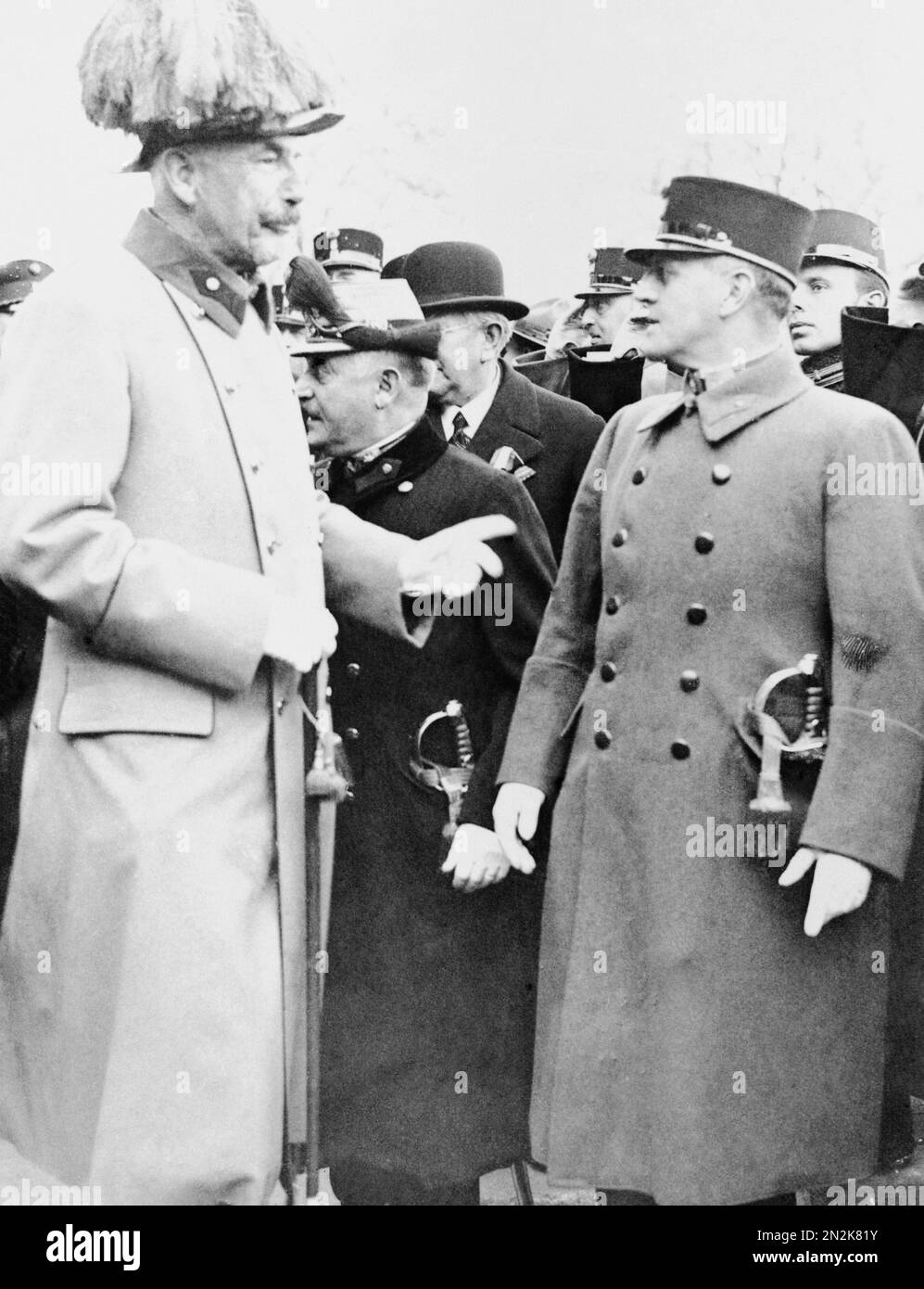 Major Emil Fey, right, photographed in Vienna, Austria, with the ...