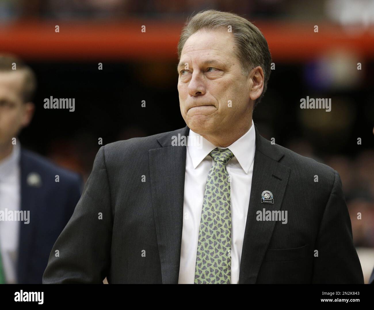 Michigan State head coach Tom Izzo during the first half of a regional ...