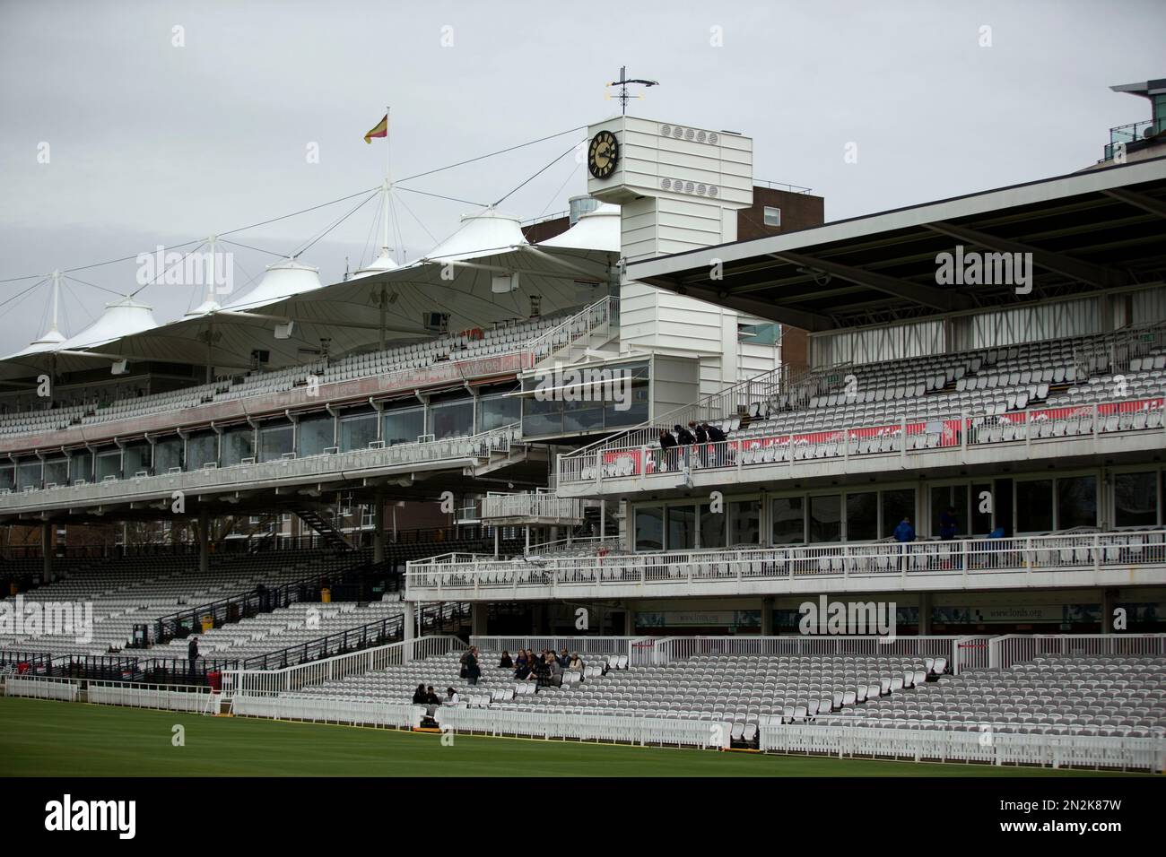 The famous weather vane above the clock of the Mound Stand at Lord's ...