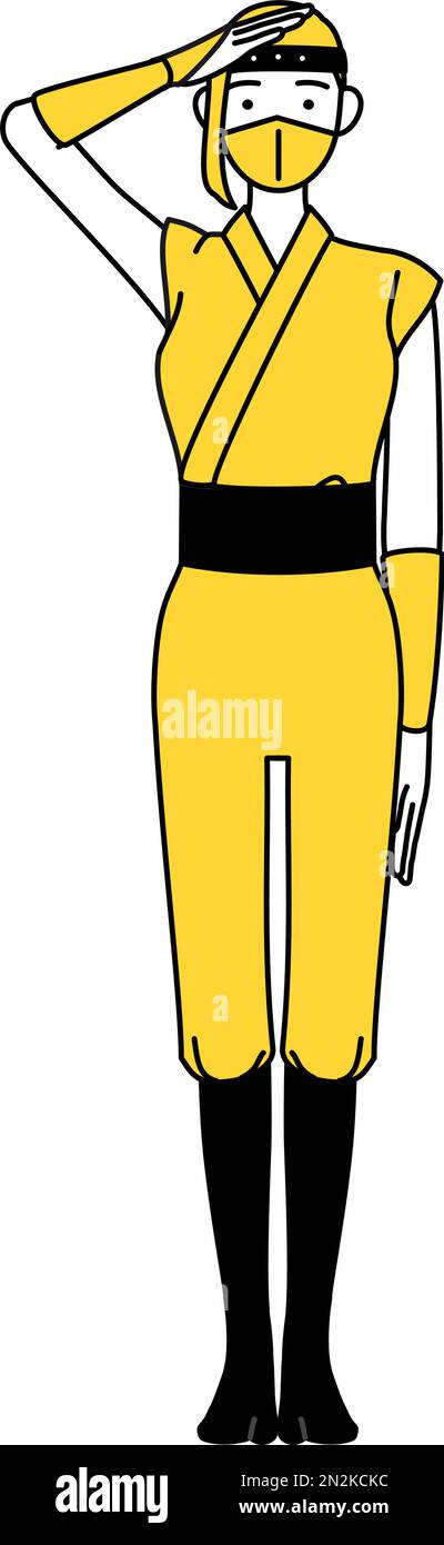 Woman dressed japanese style Stock Vector Images - Alamy
