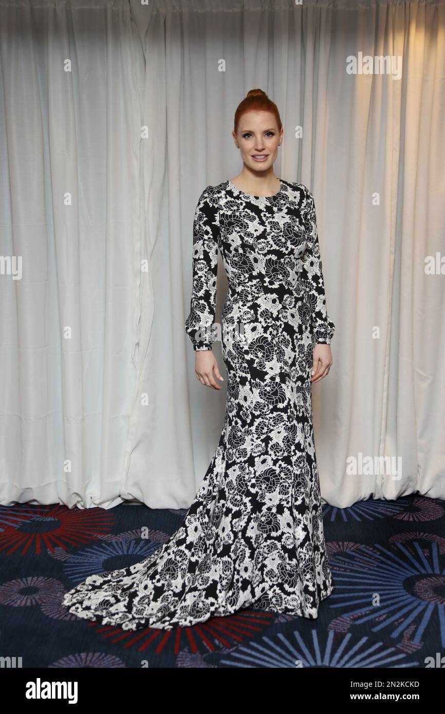 Jessica Chastain poses for photographers upon arrival for the 20th ...