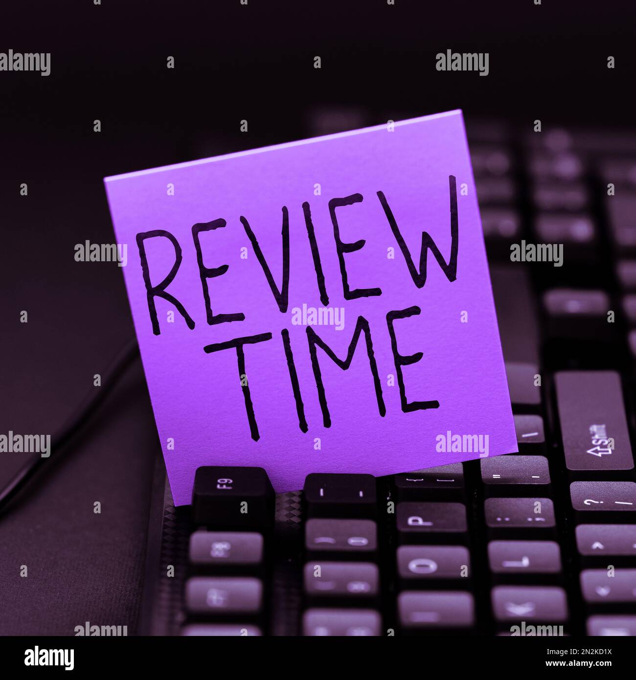 Sign displaying Review Time. Business concept situation or system its ...