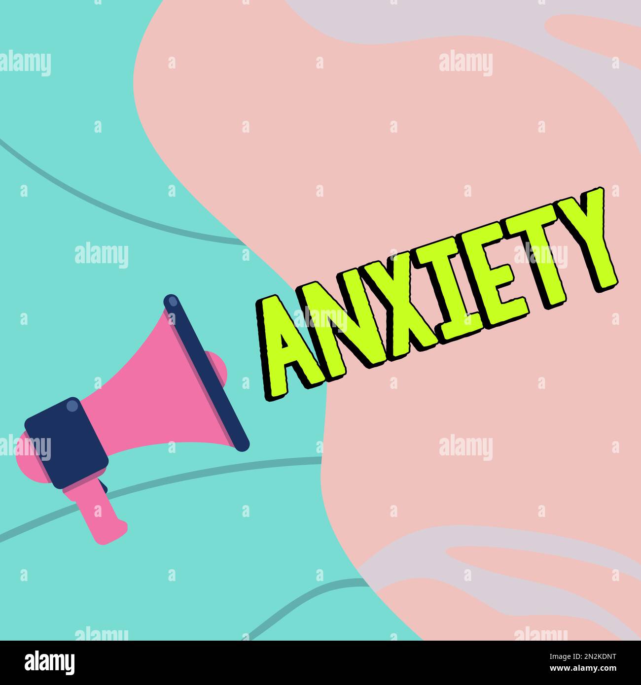 Conceptual display Anxiety. Business concept Excessive uneasiness and ...