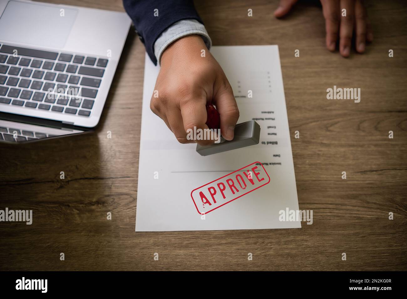 Hand business man stamping confidential hi-res stock photography and ...