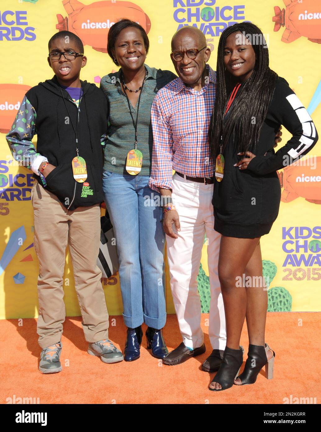 Al Roker, and from left, Nicholas Roker, Deborah Roberts, and Leila ...