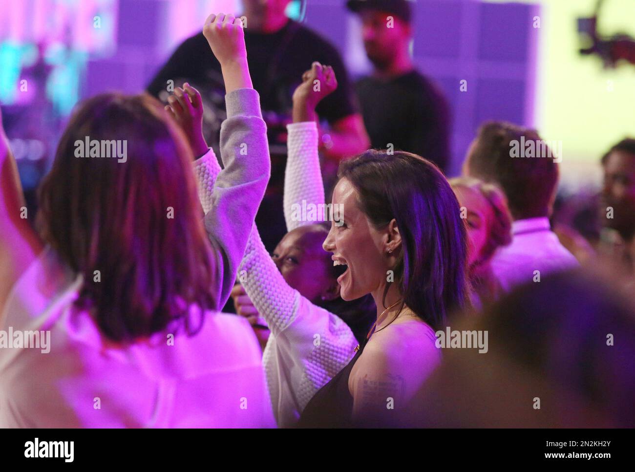 Angelina Jolie is seen in the audience at Nickelodeon's 28th annual ...