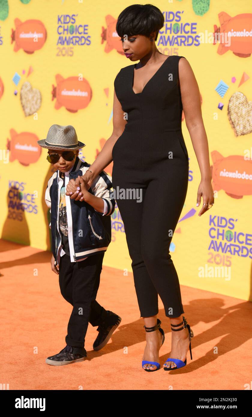 David Daniel Otunga Jr., left, and Jennifer Hudson arrives at ...