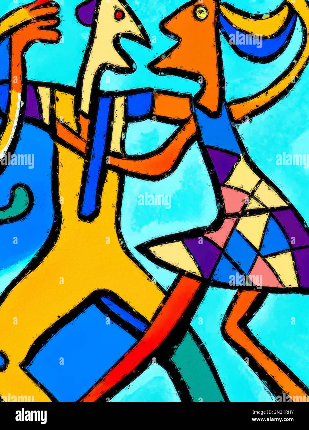 Abstract Paintings Of People Dancing