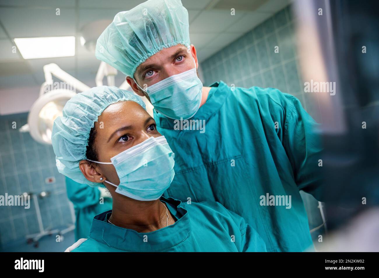 Doctors preparation for surgical operation in hospital. Healthcare ...