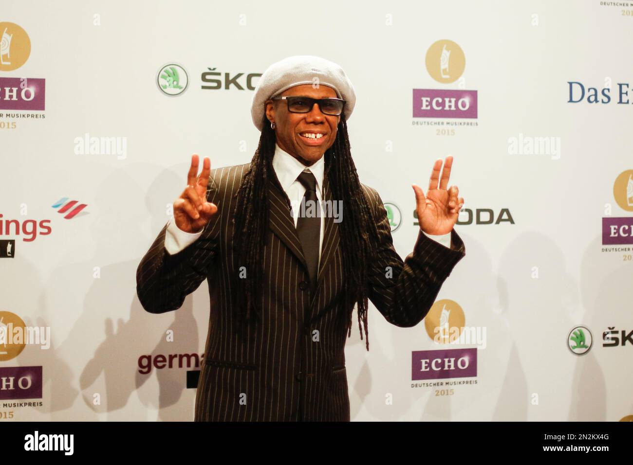 Nile Rodgers arrives for the 2015 Echo Music Awards in Berlin, Thursday ...