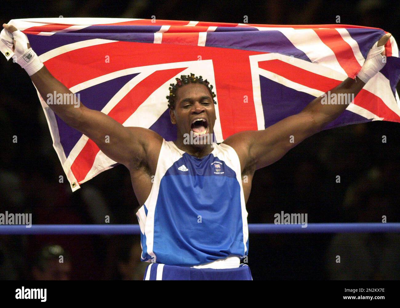 FILE - This is a Sunday Oct. 1, 2000 file photo of Audley Harrison of ...