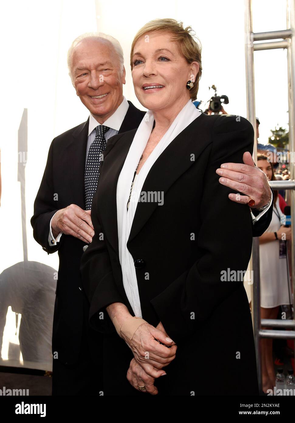 Christopher Plummer, left, and Julie Andrews, cast members in the ...