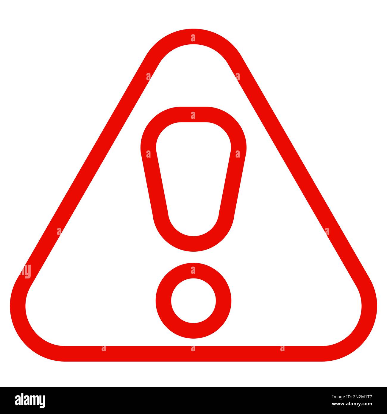 Icon caution error, sign danger precaution, beware exclamation triangle ...